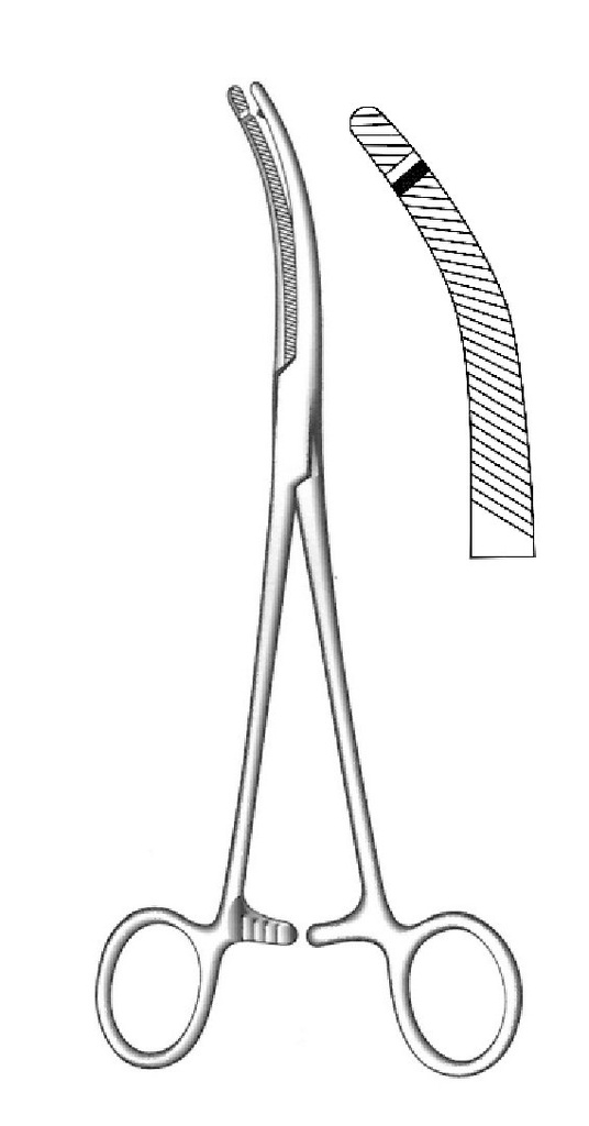 Heaney Clamp Forcep, Forcep Histerectomia y Vaginal - longitud = 21 cm / 8-1/4", Hysterectomy ...